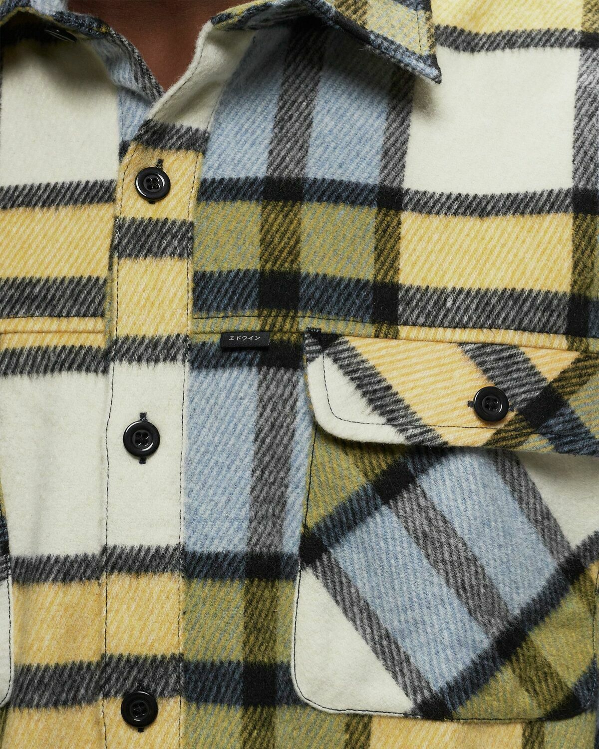 Edwin Jowen Overshirt Ls Yellow Longsleeves Edwin