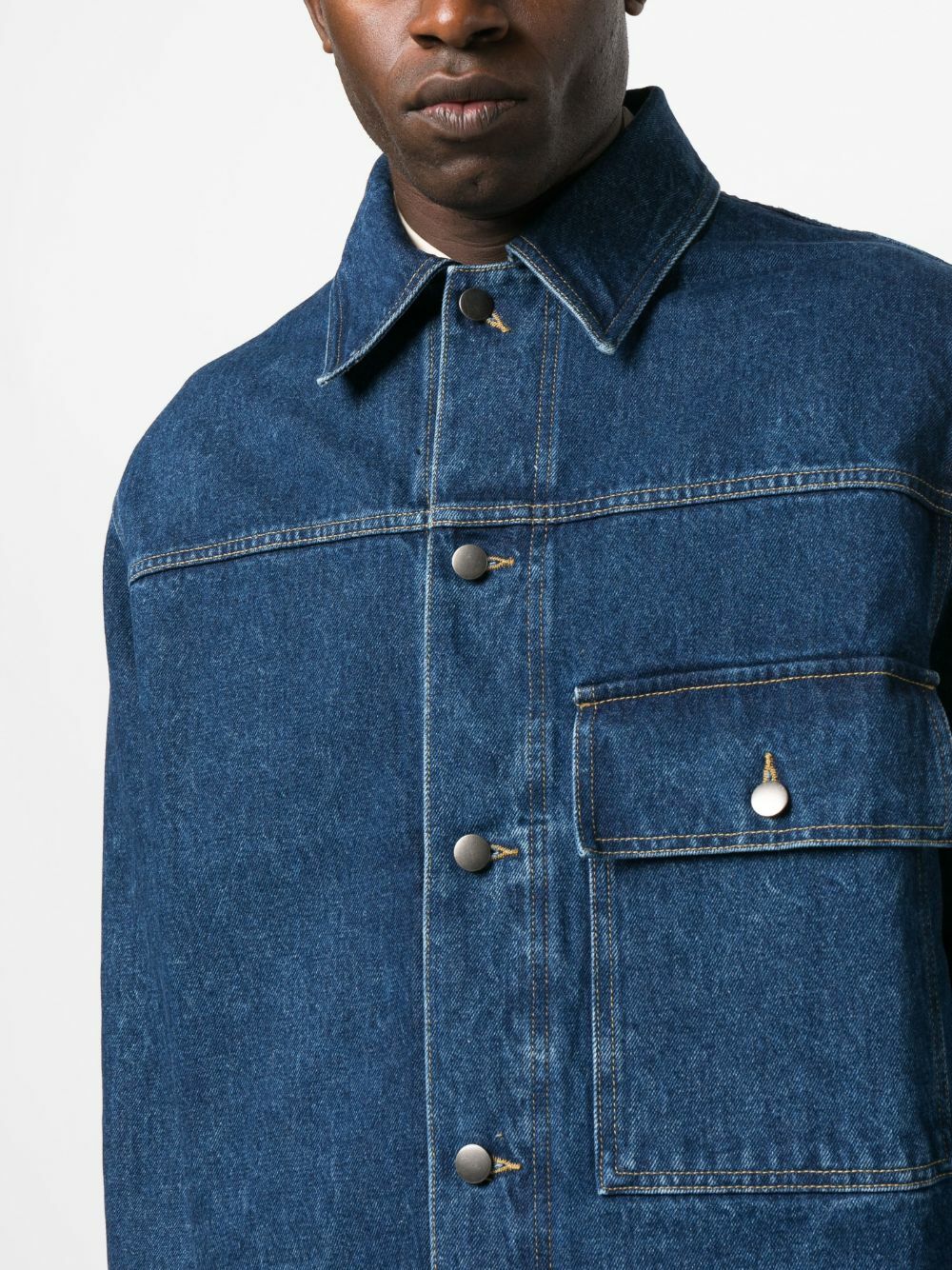 Studio Nicholson Blue Petar Denim Jacket Studio Nicholson