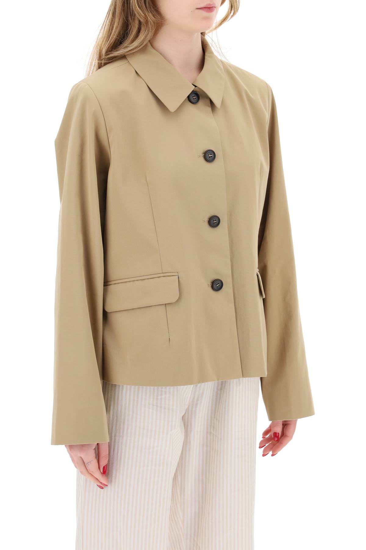 SKALL STUDIO short cotton waterproof jacket named petra in italian ...