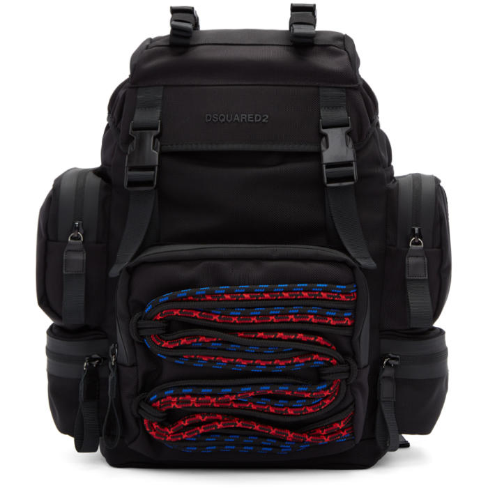 Dsquared2 Black Cross Country Backpack Dsquared2