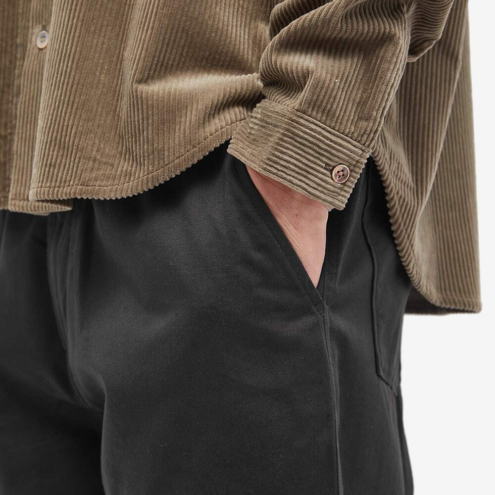 Universal Works Men's Twill Hi Water Trouser in Black Universal Works