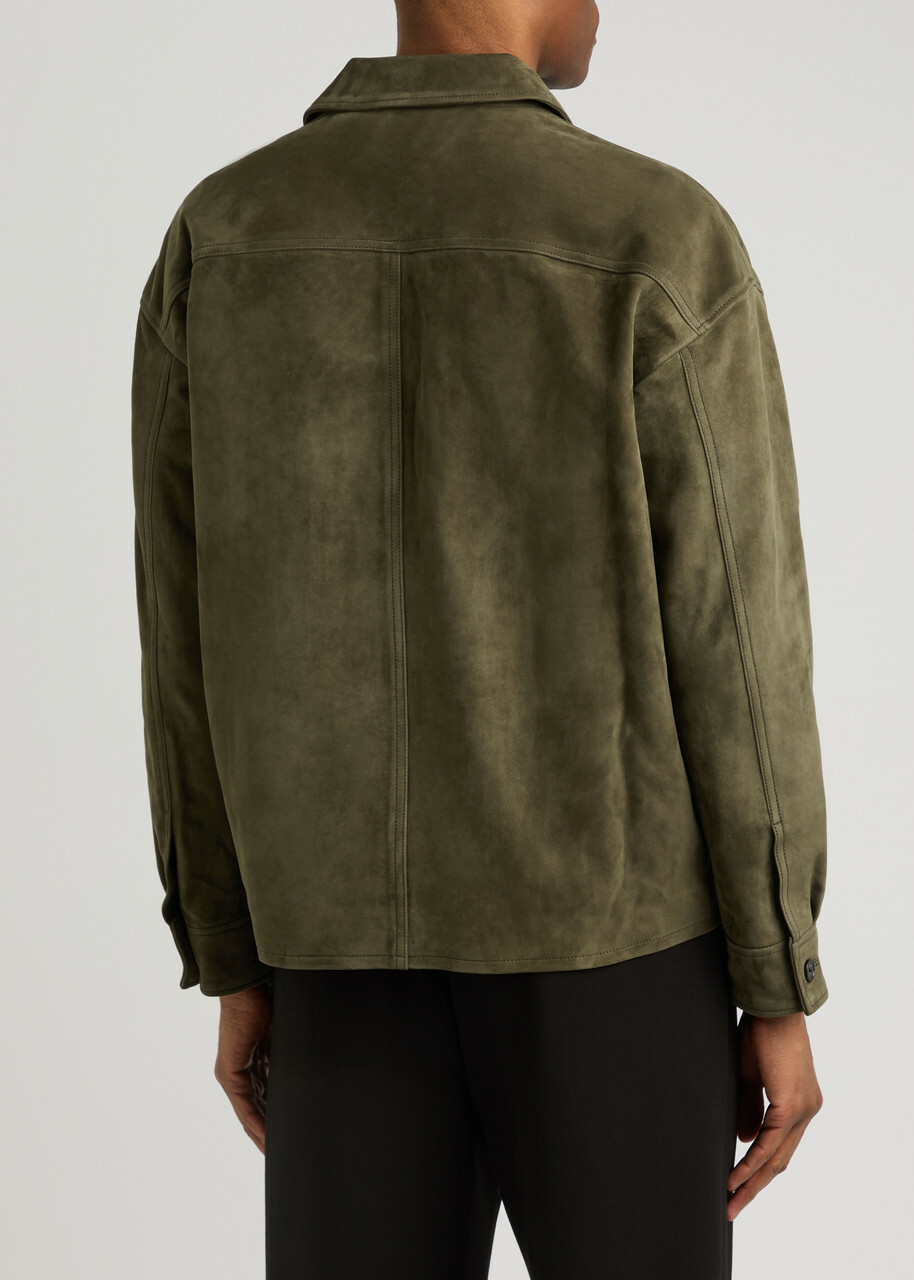 Frame Clean Suede Jacket Khaki Frame Denim