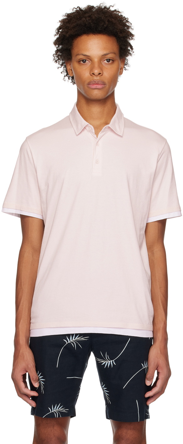 Vince Pink Layered Polo Vince
