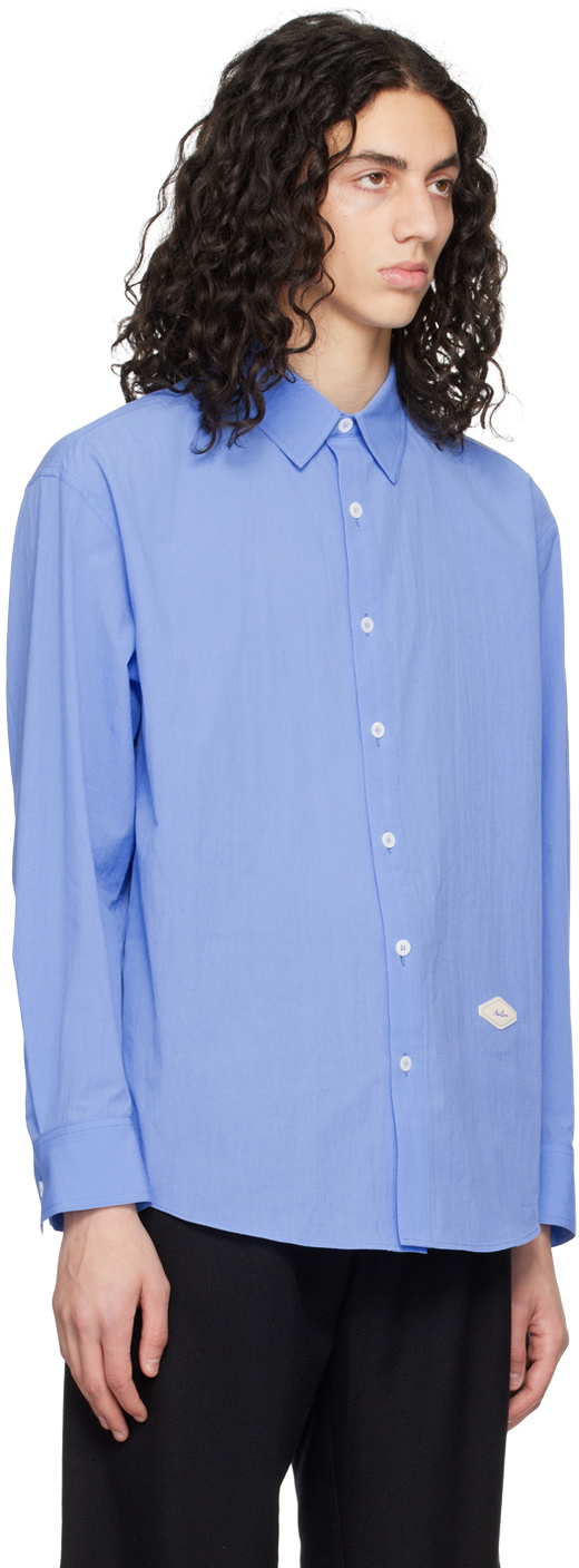 ADER error Blue Patch Shirt ADER error