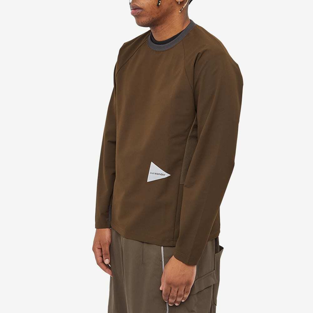 And Wander Men's Hybrid Base Layer in Khaki and Wander