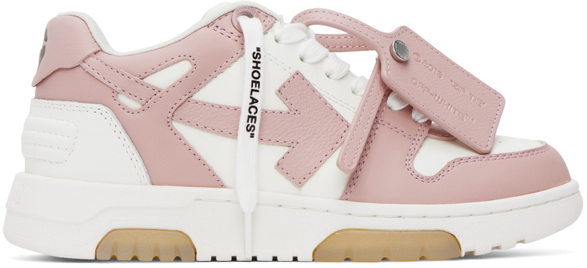 Off-White White & Pink Out Of Office Sneakers Off-White