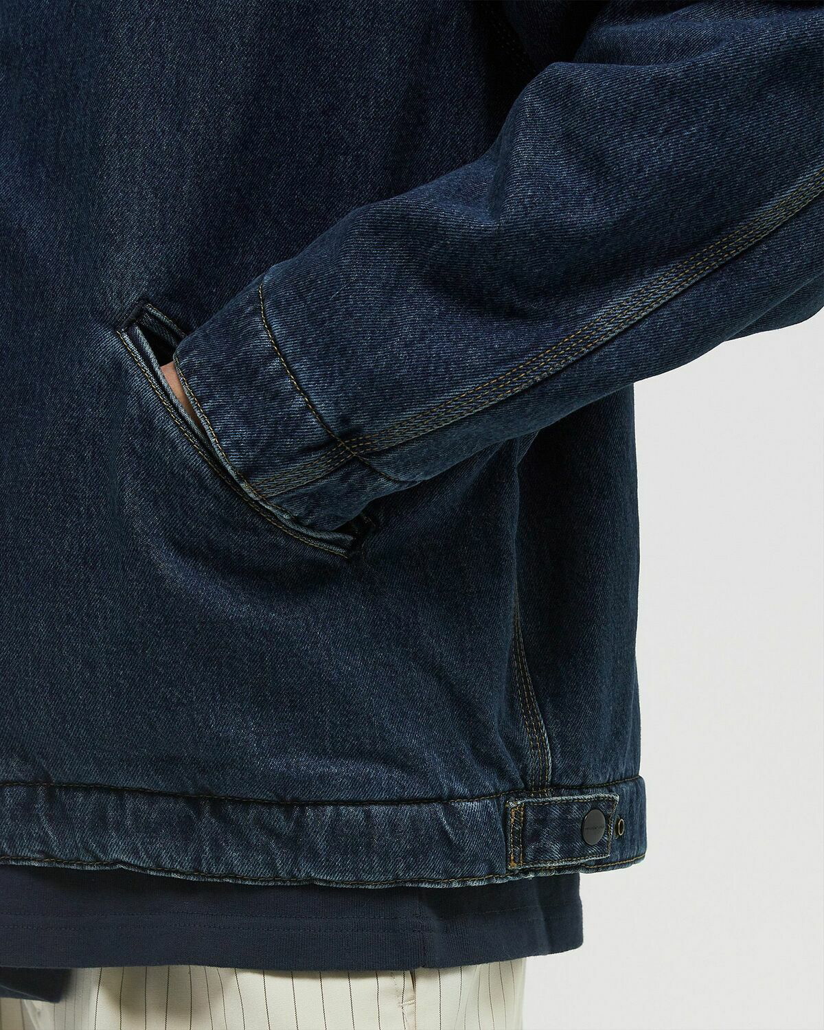 Carhartt WIP OG Detroit Jacket Blue Mens Denim Jacket Carhartt WIP