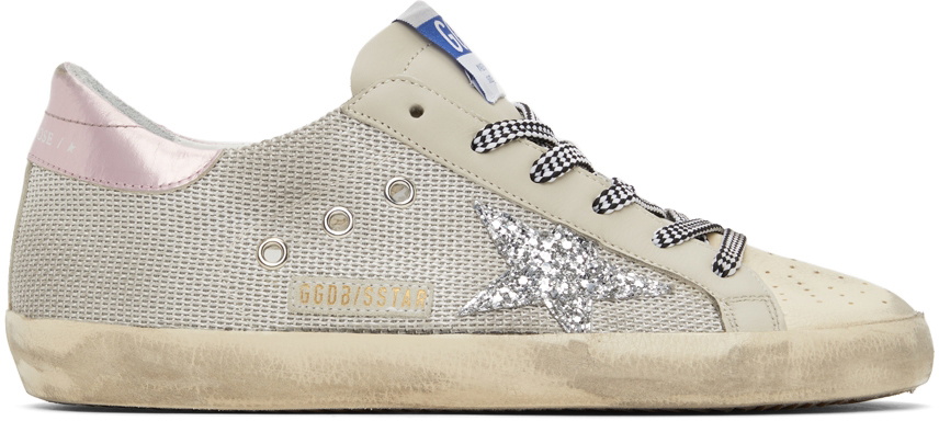 Golden Goose Mesh Super-Star Sneakers Golden Goose Deluxe Brand