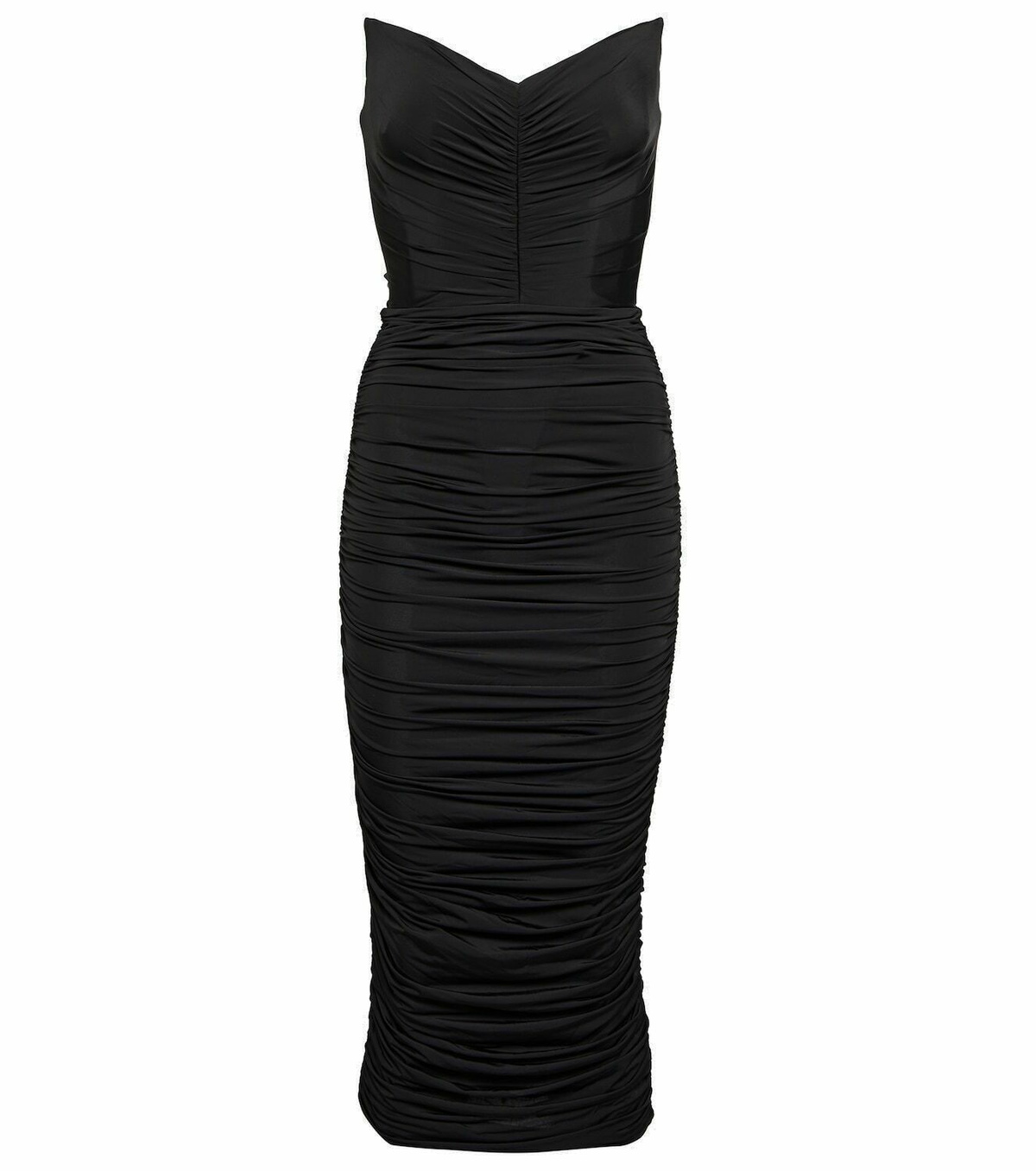 Alex Perry Dane ruched midi dress Alex Perry