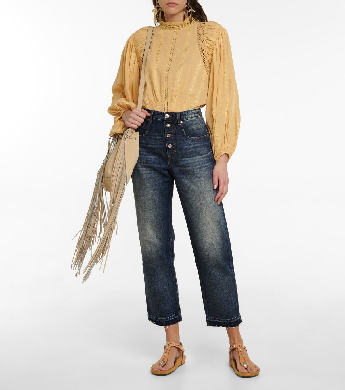 Marant Etoile Belden high-rise straight jeans Isabel Marant Etoile