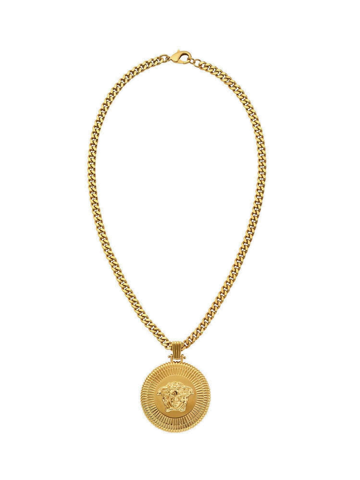 Versace Necklace Gold Mens Versace