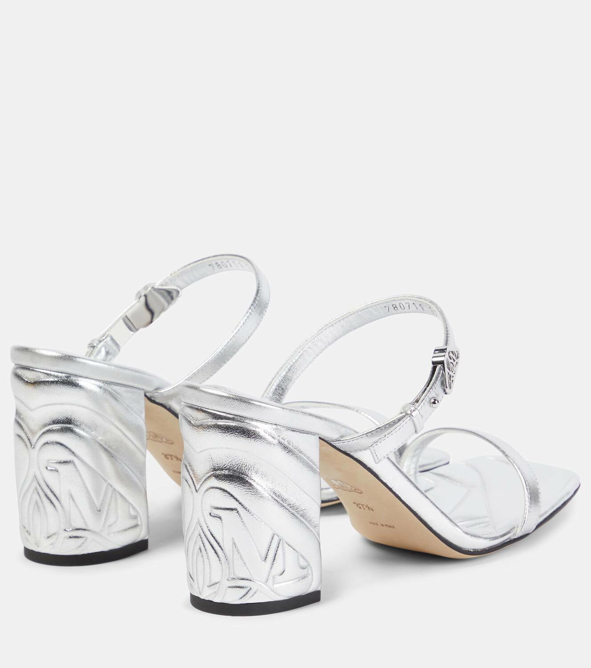 Alexander McQueen Metallic leather mules Alexander McQueen