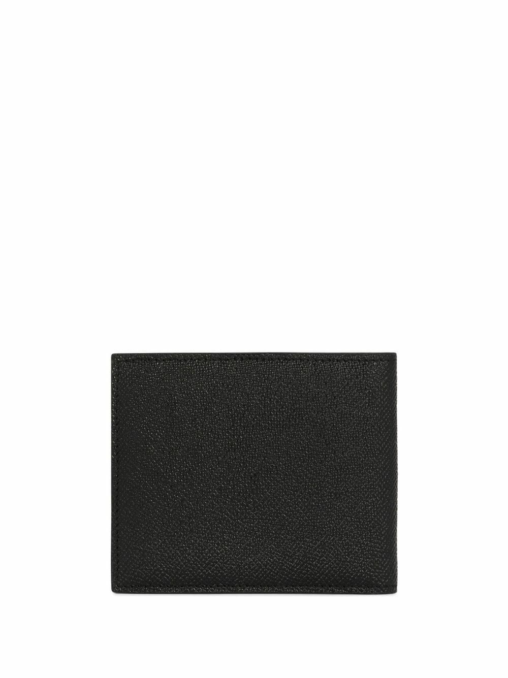 Dolce & Gabbana Black Logo Plaque Bifold Leather Wallet Dolce & Gabbana