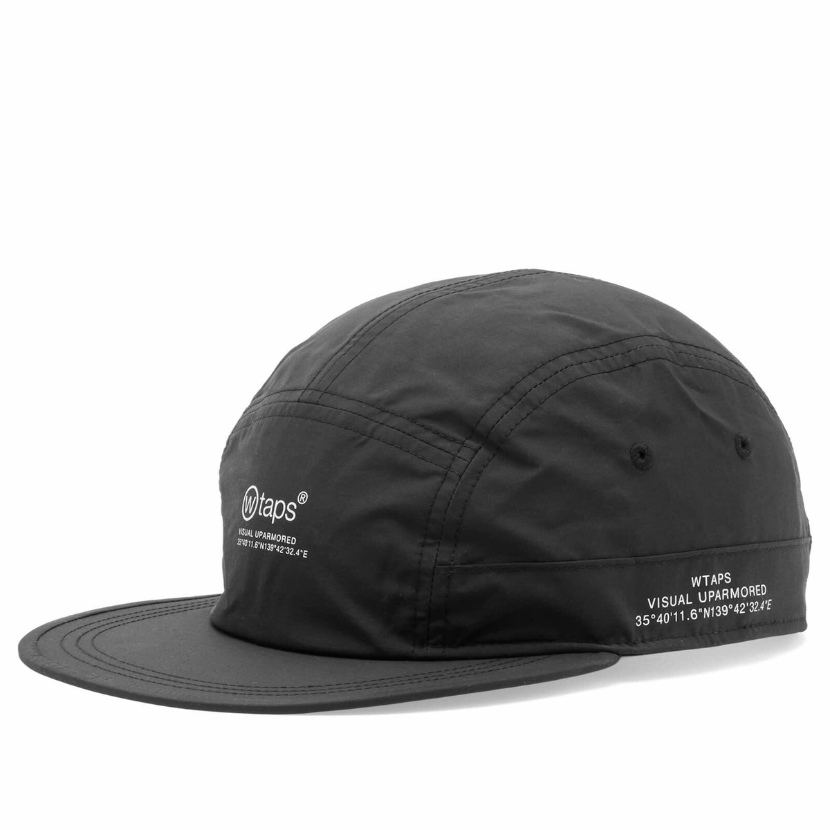 WTAPS Men's T-7 Pertex 5 Panel Cap in Black WTAPS