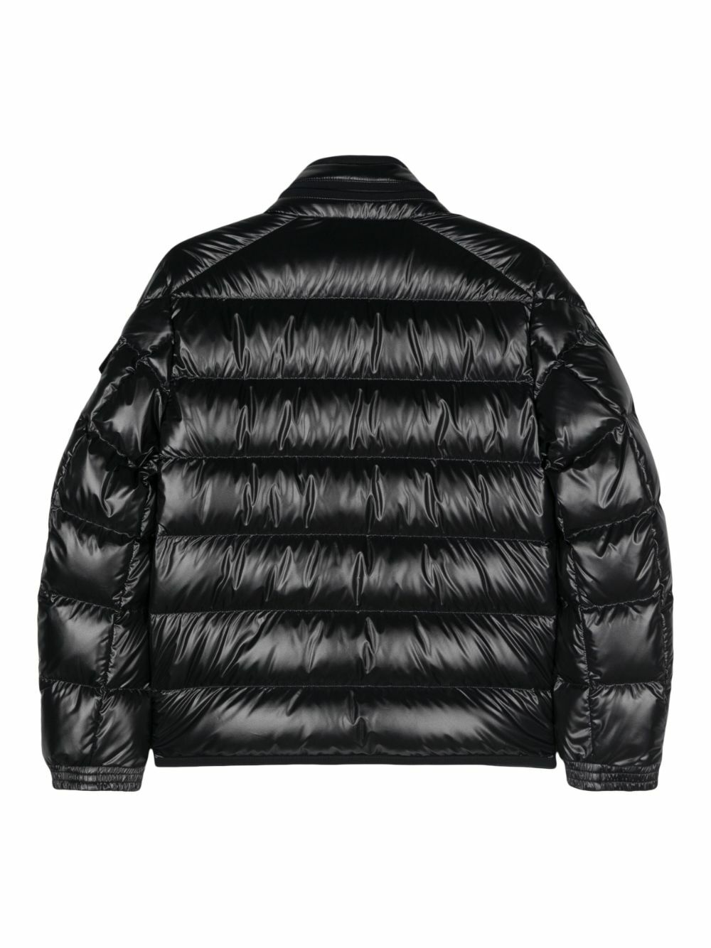 Moncler Blue High-Neck Quilted Jacket Moncler