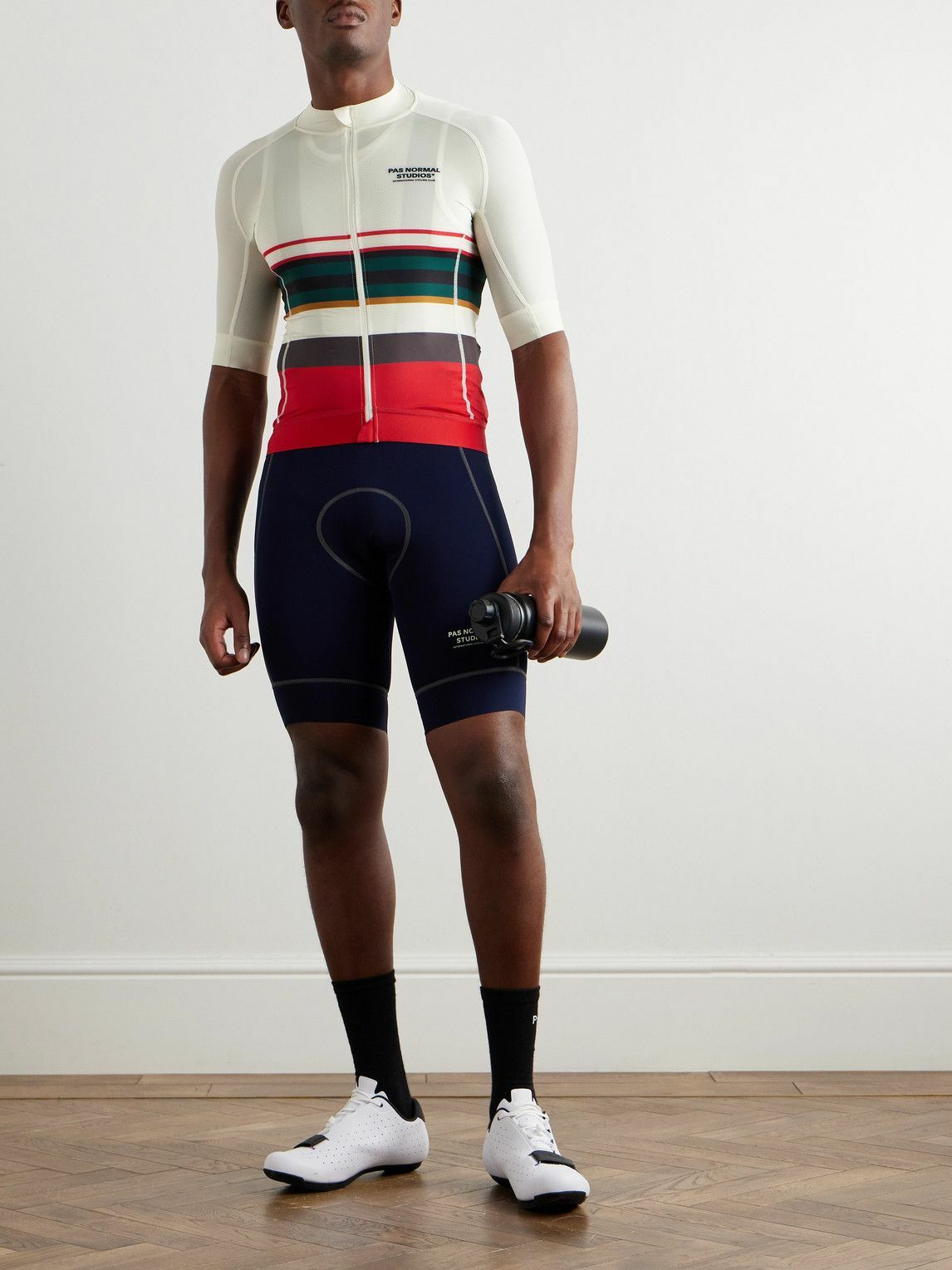 Pas Normal Studios - Mechanism Logo-Print Striped Cycling Jersey ...