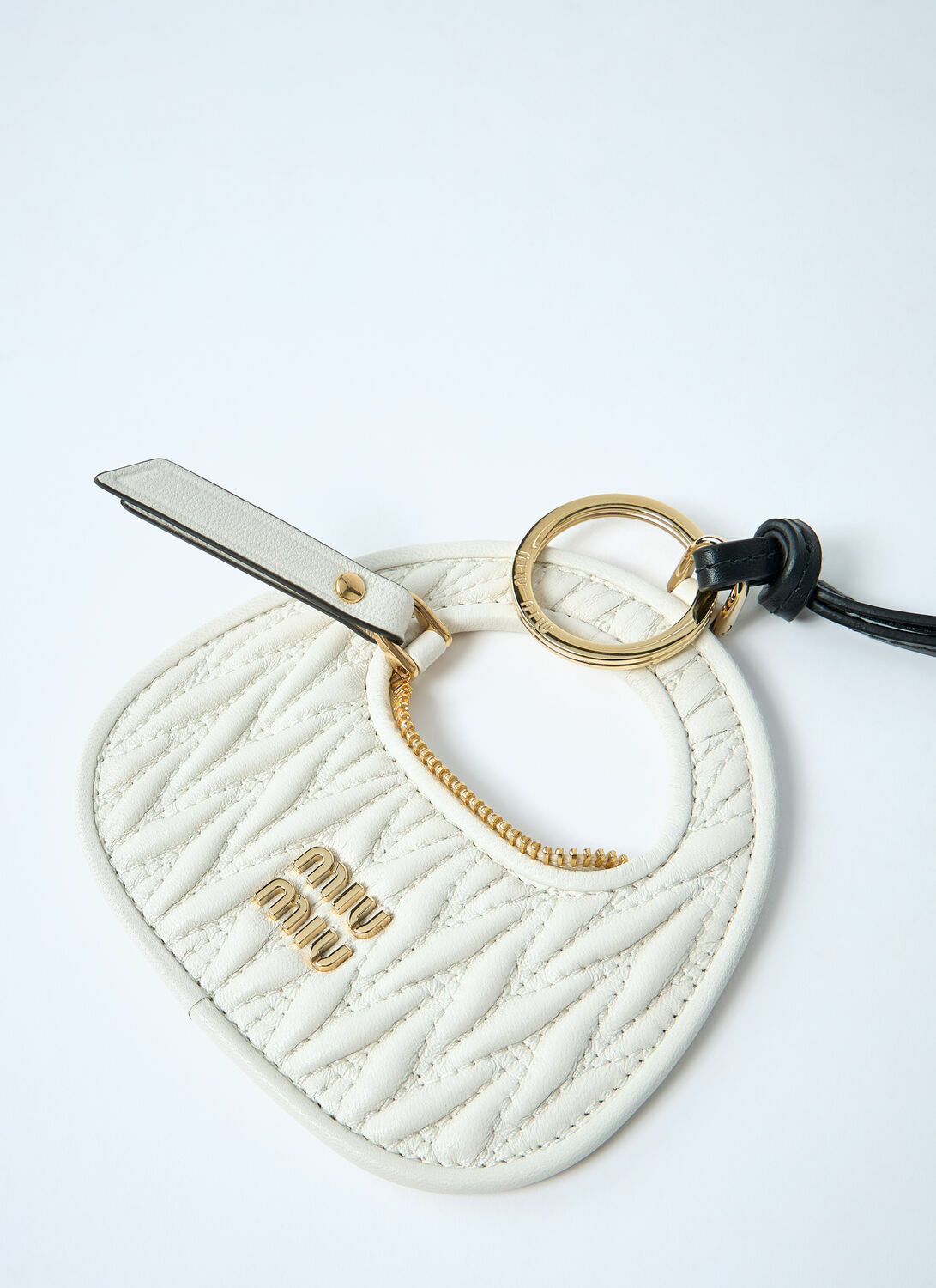 Miu Miu Wander Leather Keyring Miu Miu