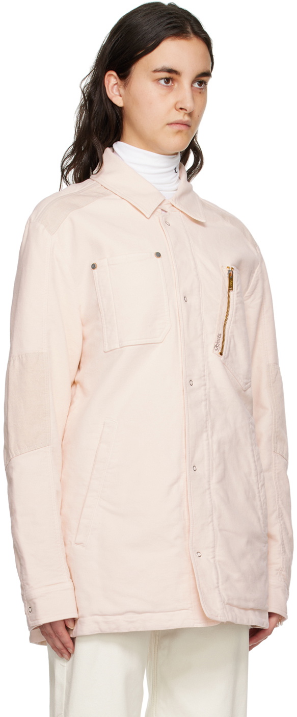 Objects IV Life Pink Spread Collar Jacket Objects IV Life