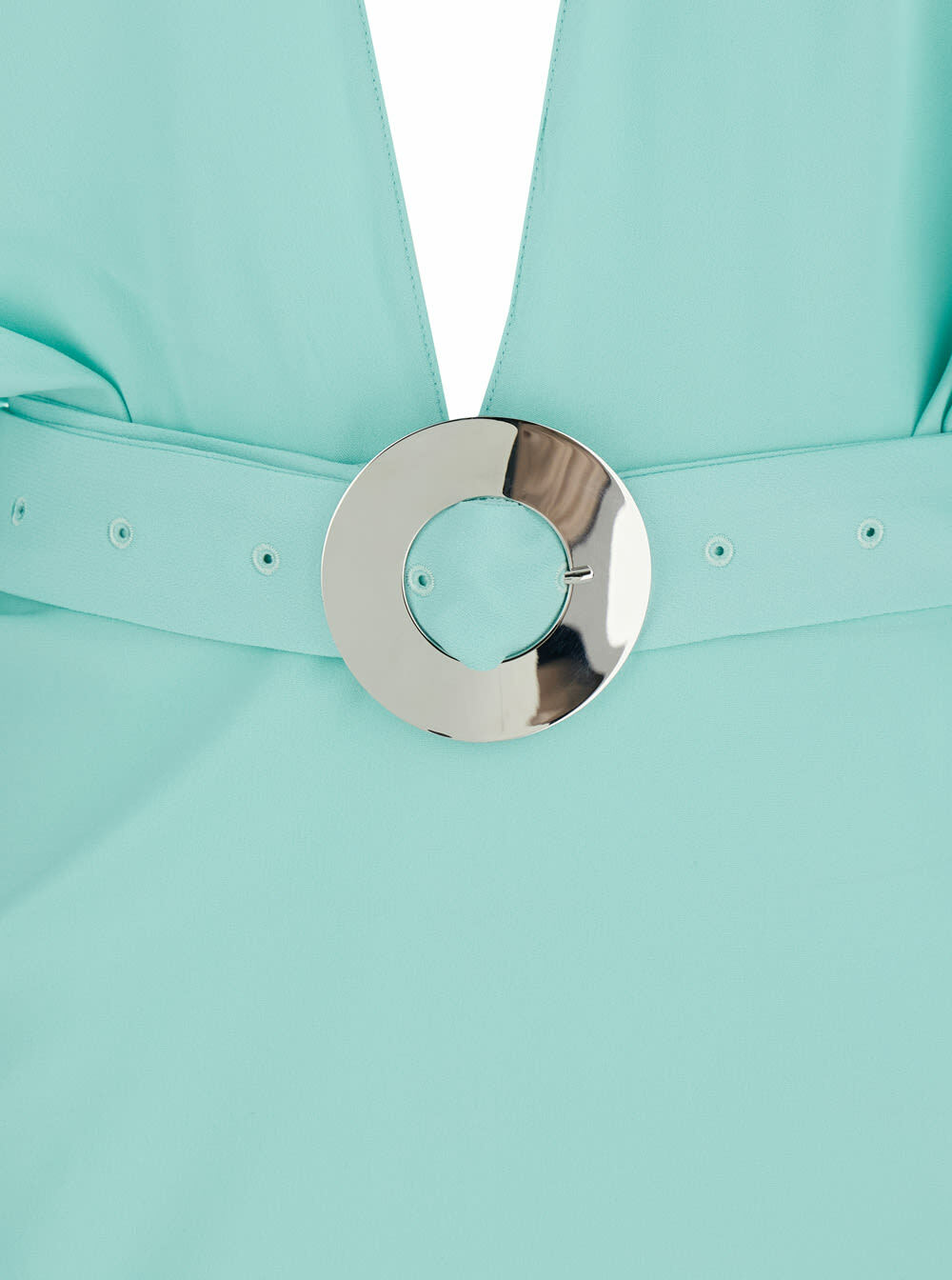 Taller Marmo florida Light Blue Mini Dress With Adjustable Belt On The ...