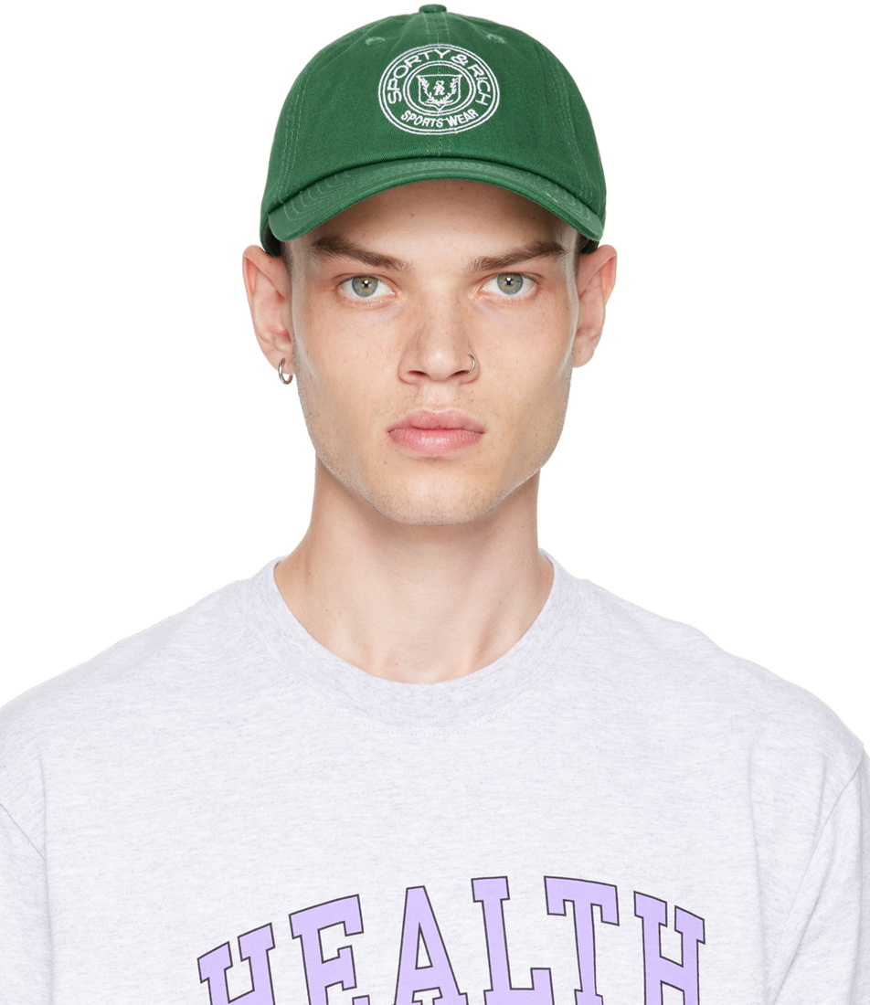 Sporty & Rich Green Monaco Cap Sporty & Rich