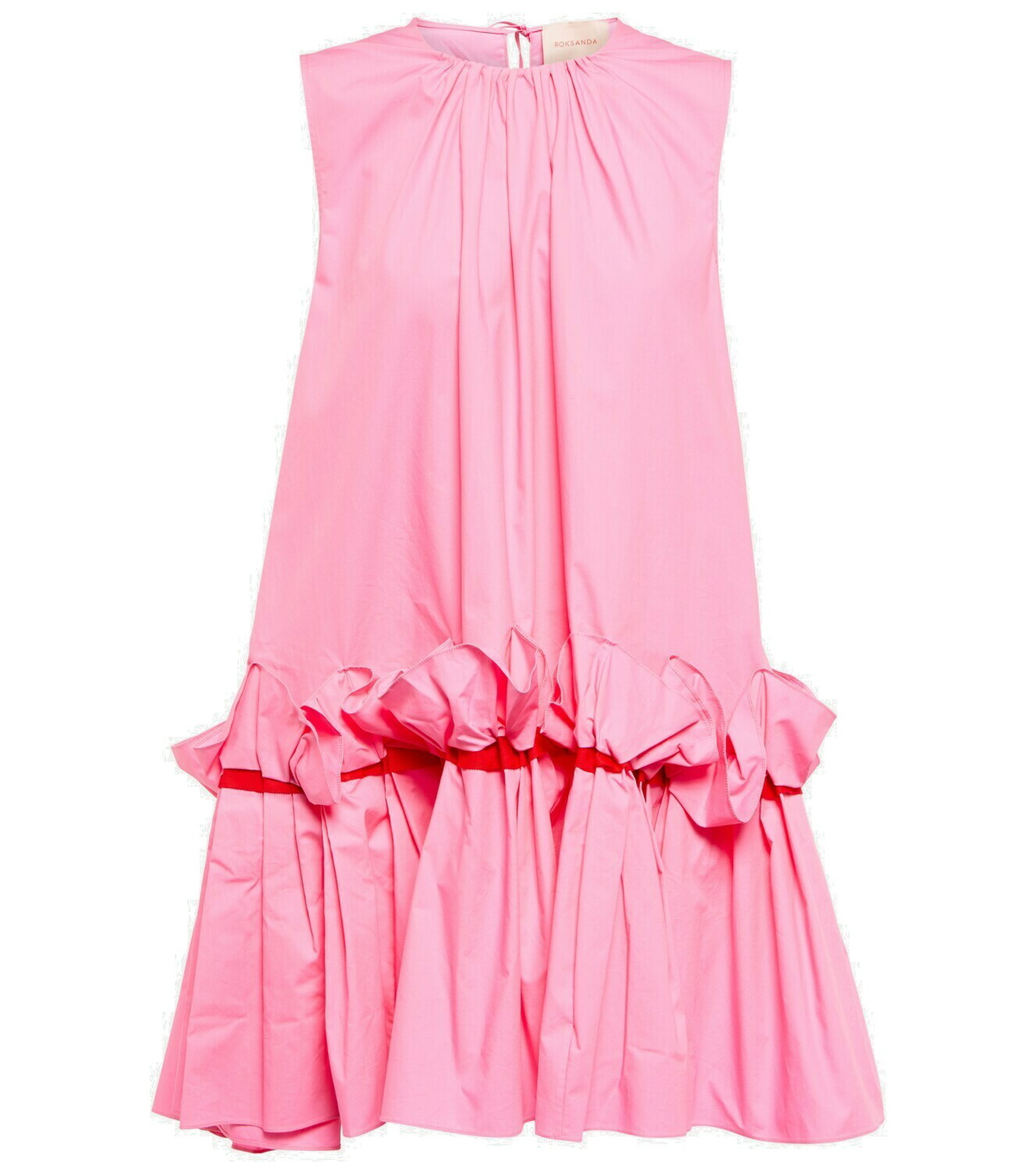 Roksanda - Jura ruffle-trimmed cotton minidress Roksanda
