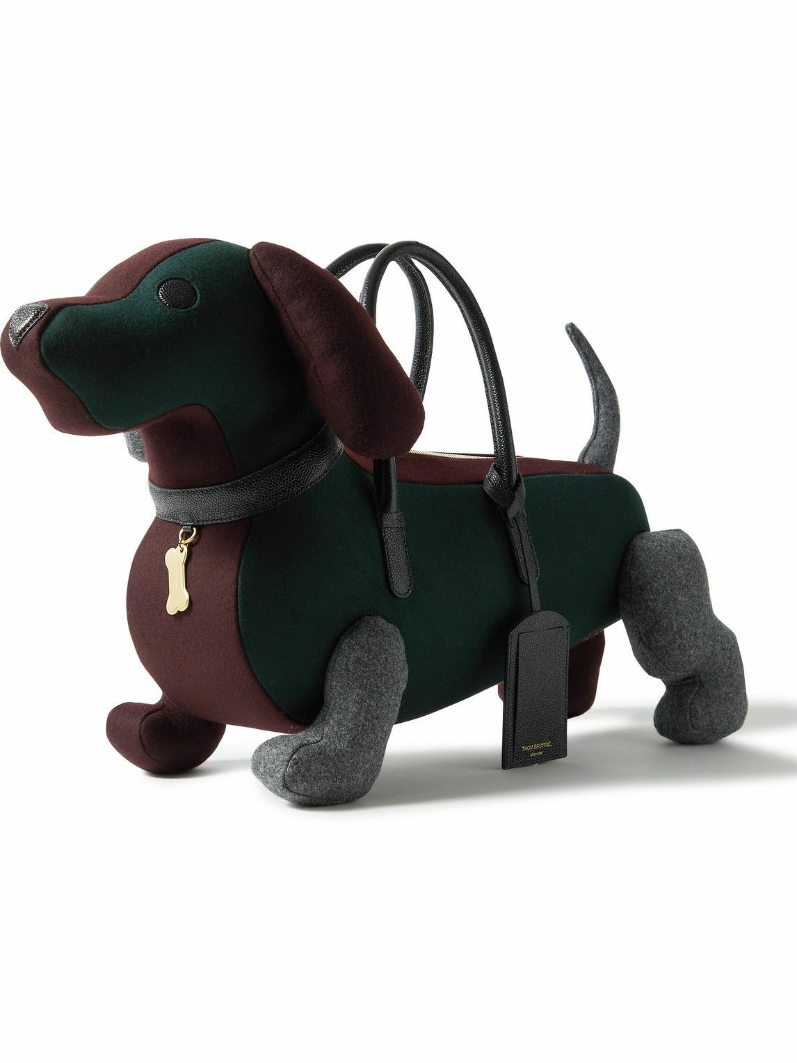 Thom Browne - Hector Leather-Trimmed Wool-Felt Pouch Thom Browne