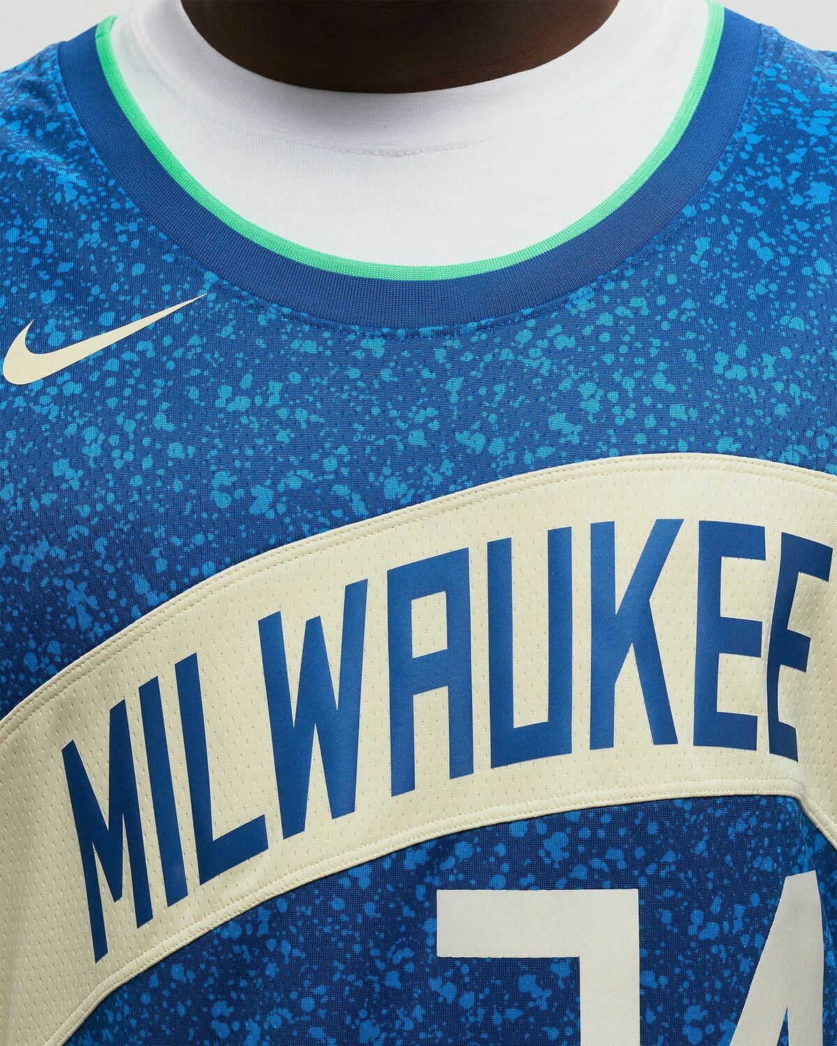 Nike Milwaukee Bucks Nike City Edition Swingman Jersey 23 Blue Jerseys Nike