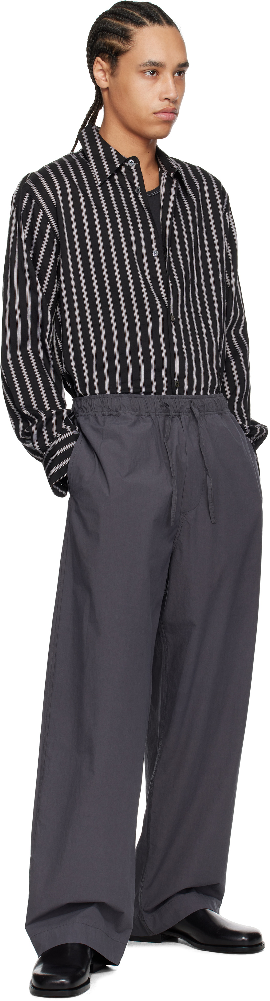 Studio Nicholson Gray Sonny Trousers Studio Nicholson