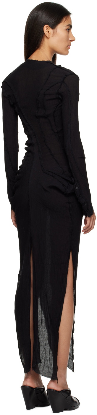Talia Byre Black Bottom Down Maxi Dress Talia Byre