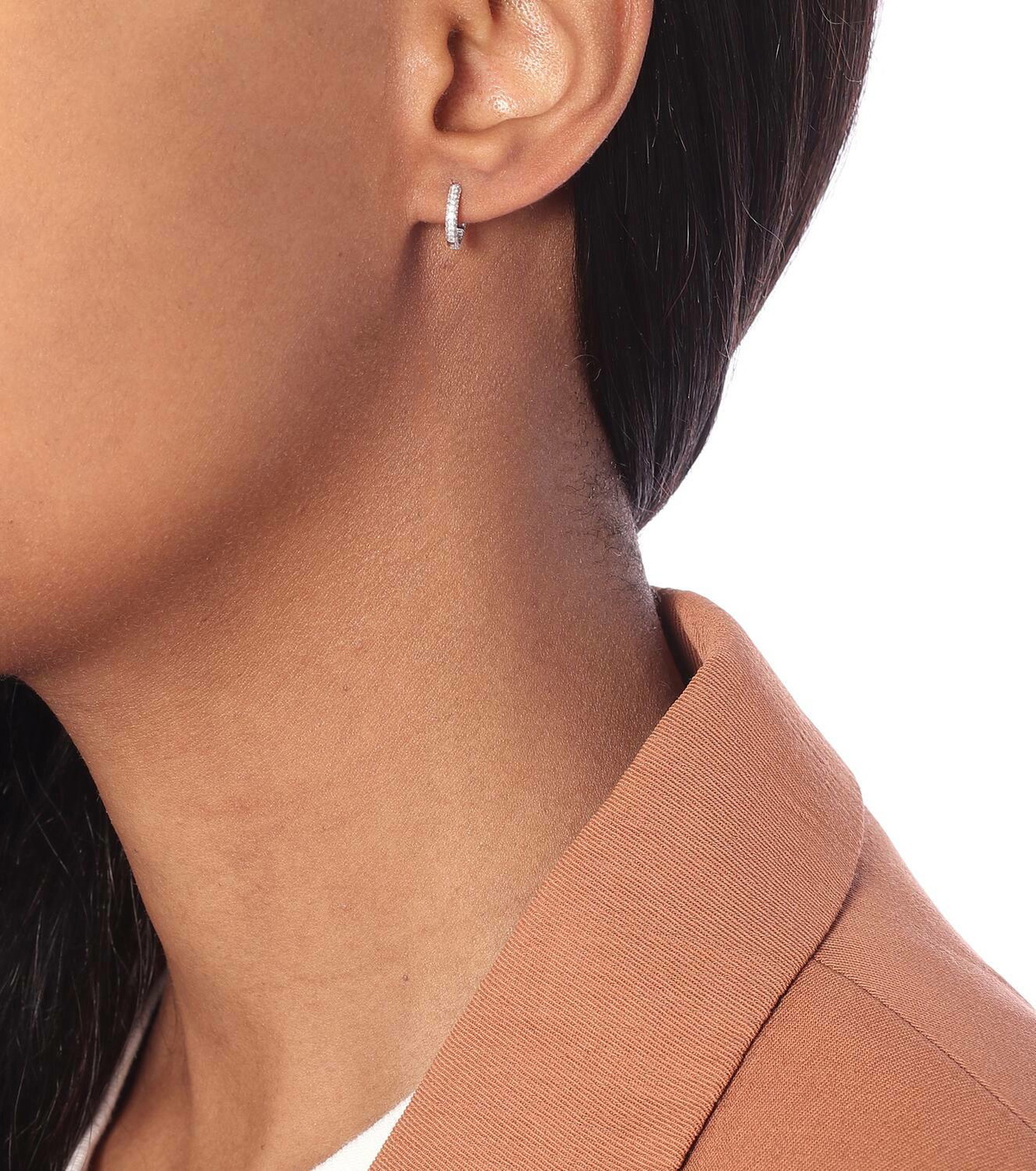 Maria Tash 18kt white-gold single earring with diamonds Maria Tash