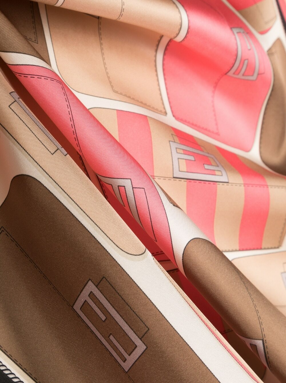 FENDI - Printed Silk Foulard Fendi