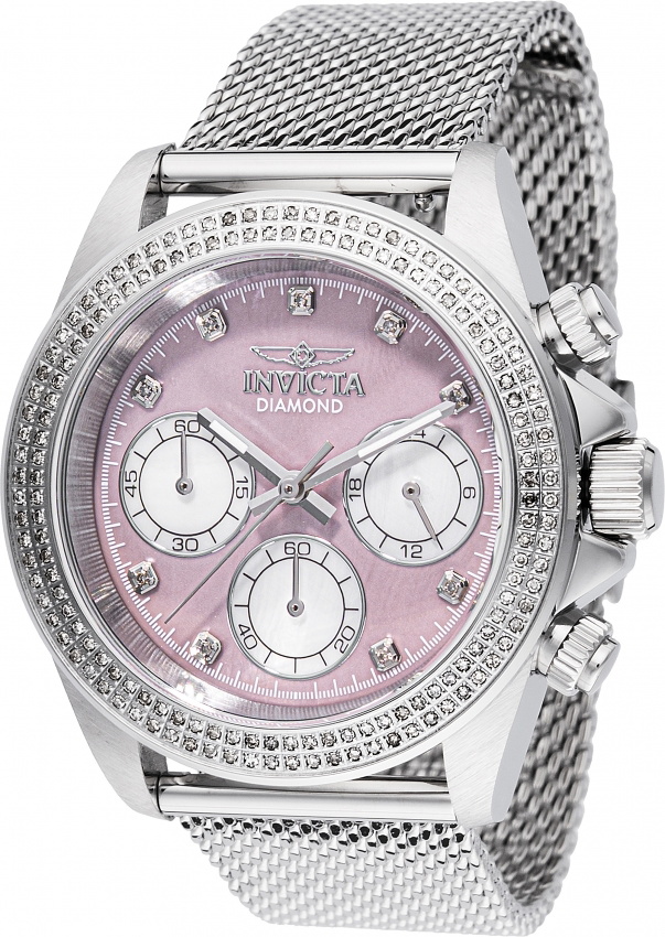 Invicta Elite Diamond Chronograph GMT Quartz Ladies Watch 48758 Invicta