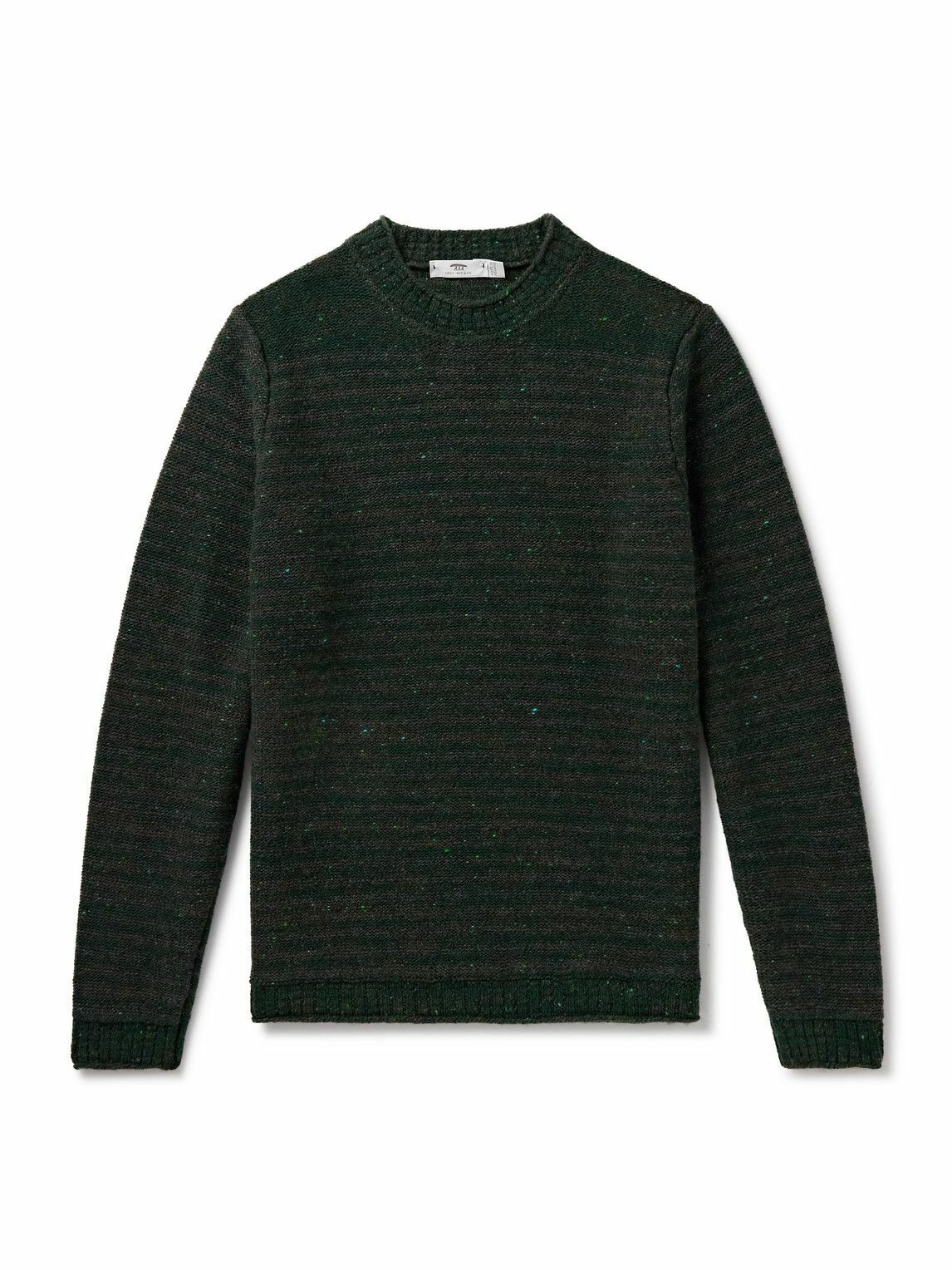 Inis Meáin - Striped Merino Wool and Cashmere-Blend Sweater - Green ...