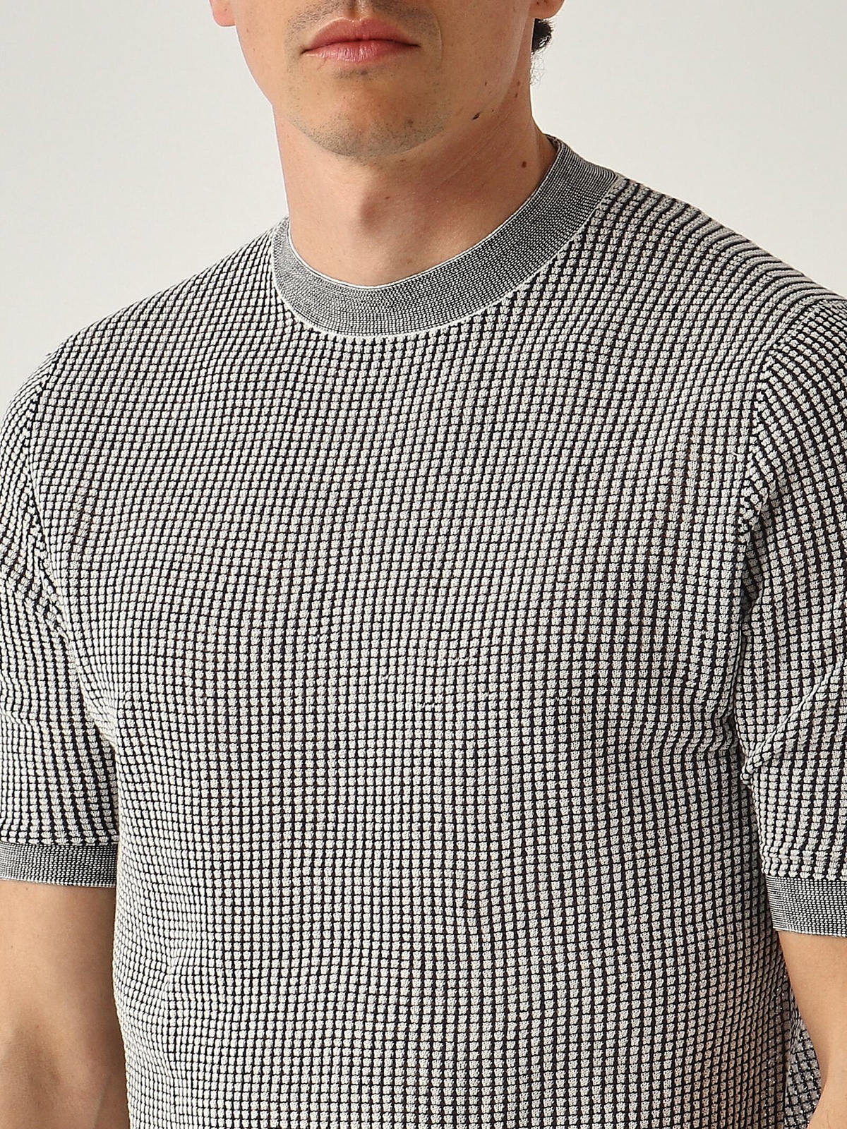 Ballantyne Pullover M/c Punto Waffle Sweater Ballantyne