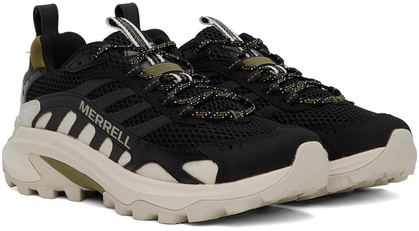Merrell 1TRL Black & Off-White Moab Speed 2 Vent 2K Sneakers Merrell 1TRL