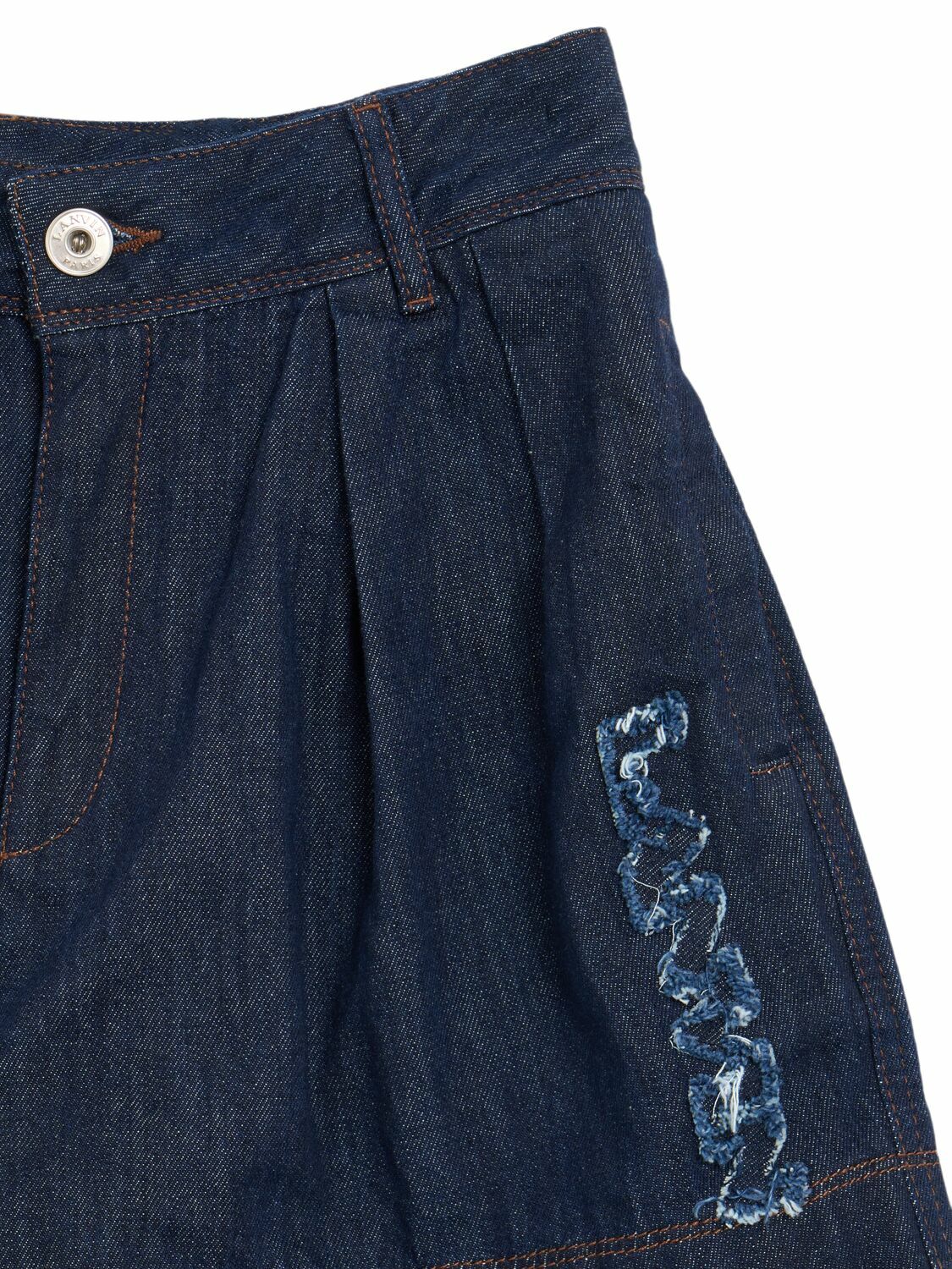 LANVIN Cotton Denim Shorts Lanvin