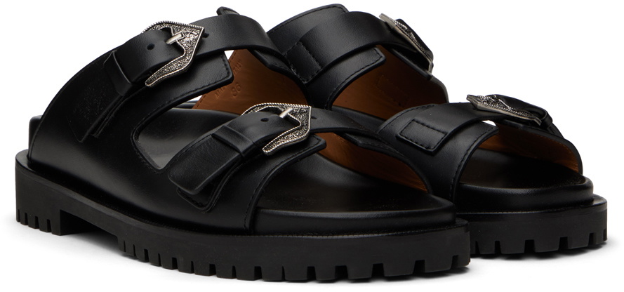 Off-White Black Bulk Arrow Sandals Off-White