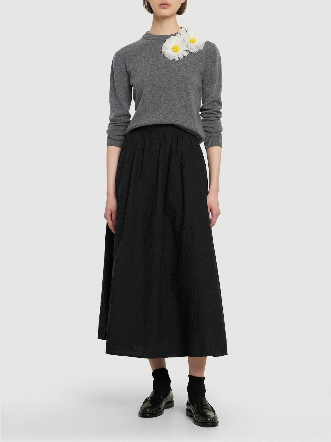 MSGM - Cotton Midi Skirt MSGM