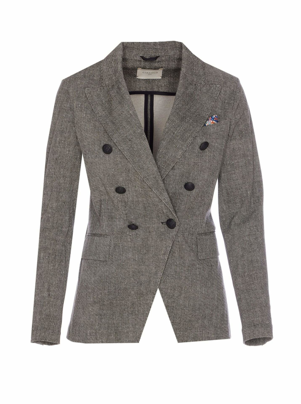 Circolo 1901 Double Breasted Buttons Closure Jacket Circolo 1901