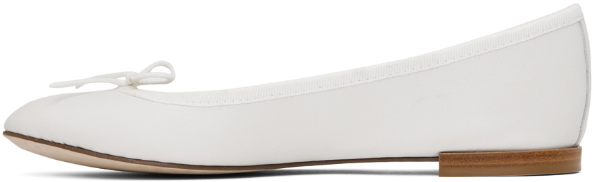 Repetto White Cendrillon Ballerina Flats Repetto