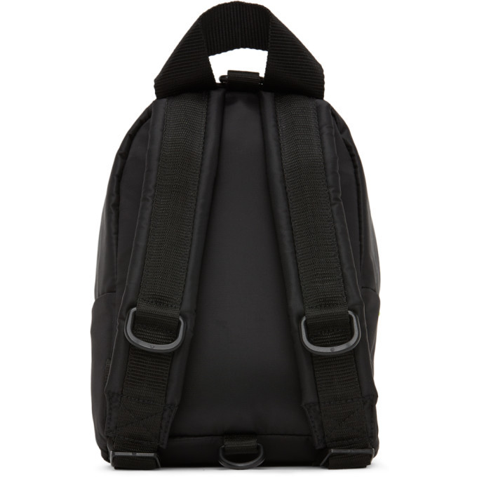 MSGM Black and Yellow Logo Backpack MSGM