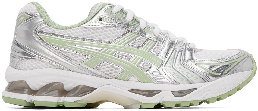 Asics White & Green GEL-KAYANO 14 Sneakers ASICS