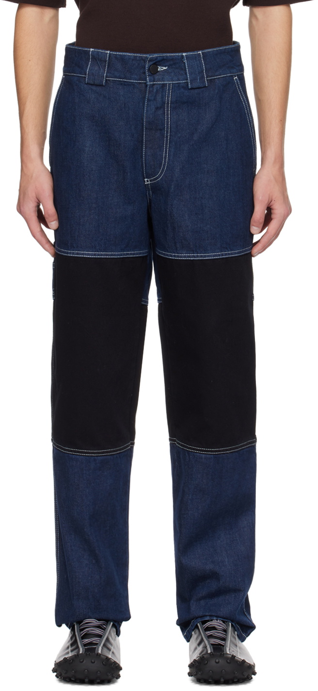 SUNNEI Blue Paneled Jeans Sunnei