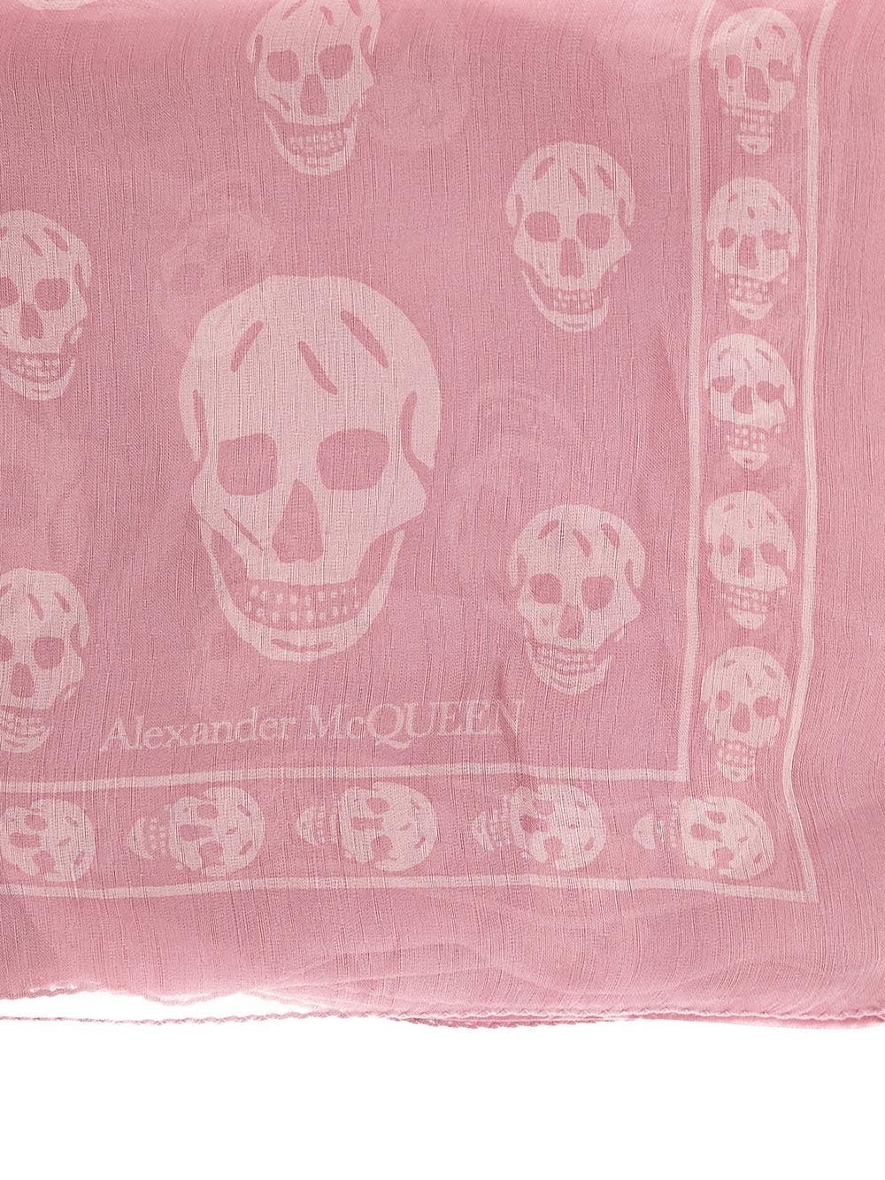 Alexander Mcqueen Tonal Skulls Print Scarf Alexander McQueen