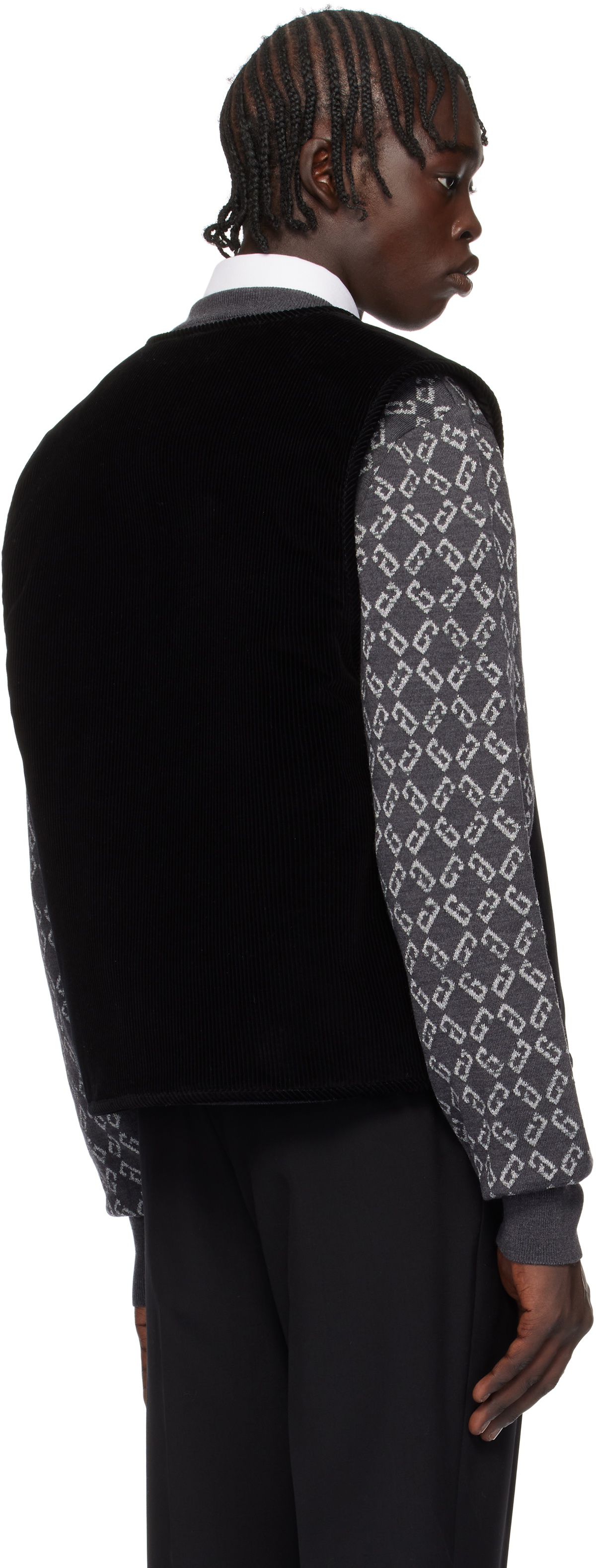 Givenchy Black Monogram 72 Reversible Vest Givenchy