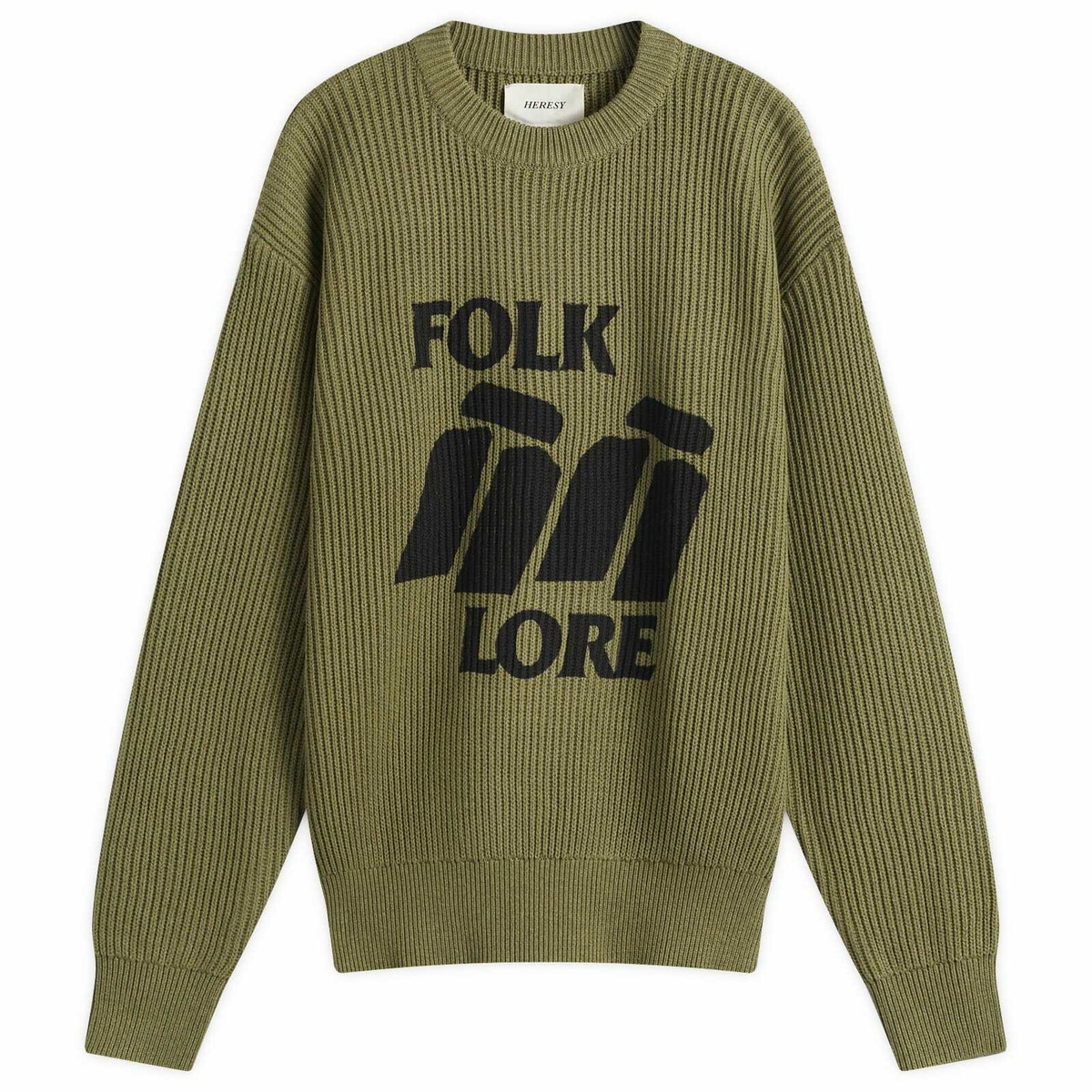 Heresy Men's Ray's Knit Sweater in Green Heresy
