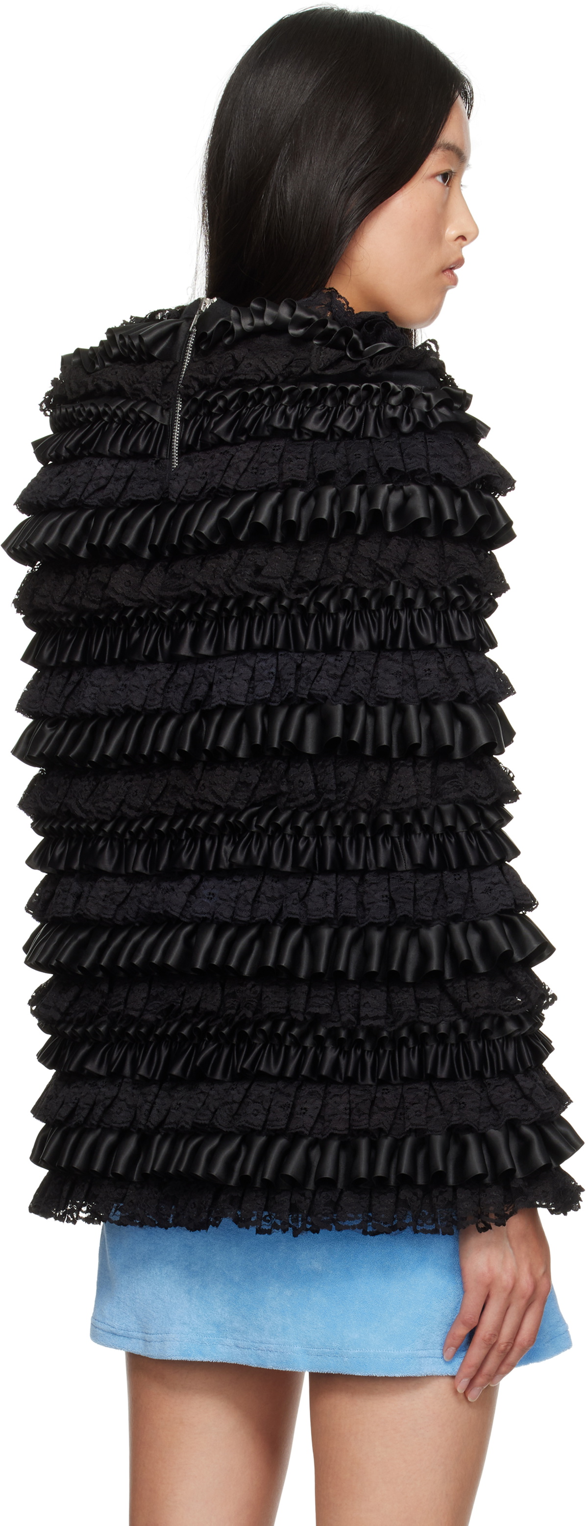 Ashley Williams Black Bow Cape Ashley Williams