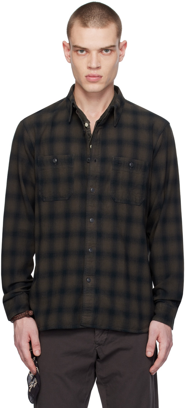 RRL Black & Brown Check Shirt RRL
