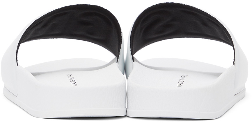 MSGM White Logo Pool Slides MSGM