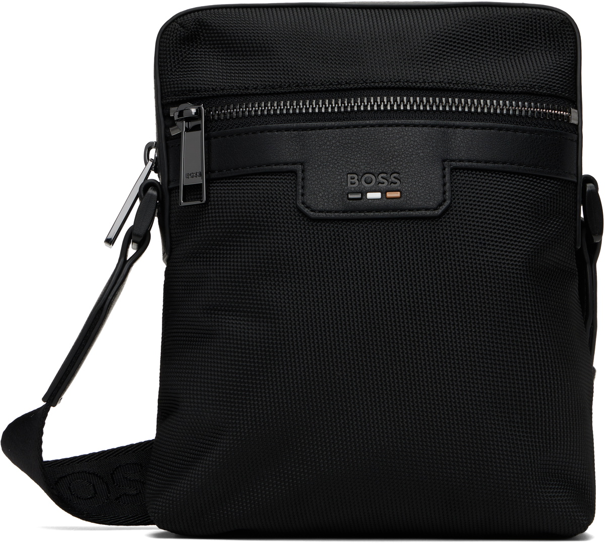 BOSS Black Embossed-Logo Bag BOSS